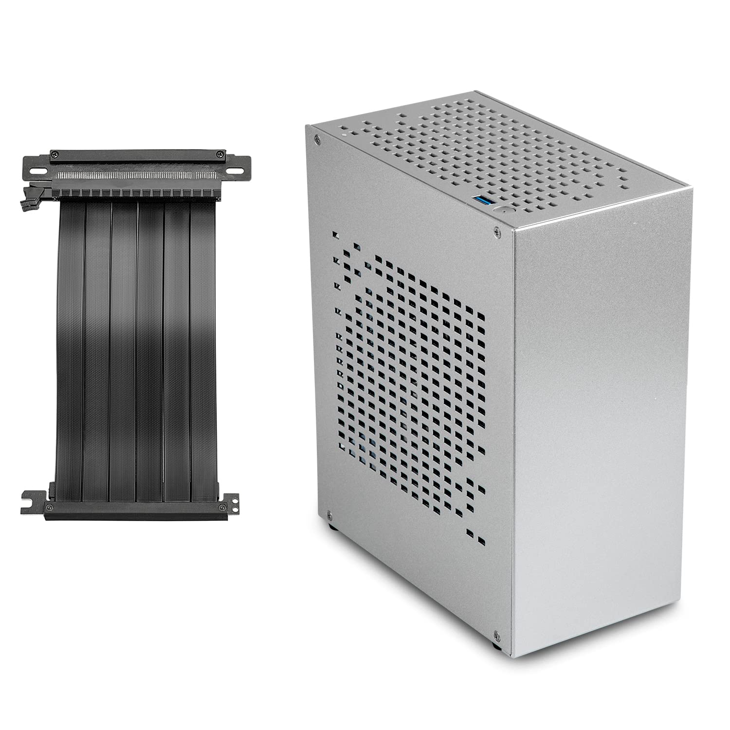 Mua Aluminum Mini ITX Case with PCIe Riser, JOYJOM Mini PC Case, SFF ...