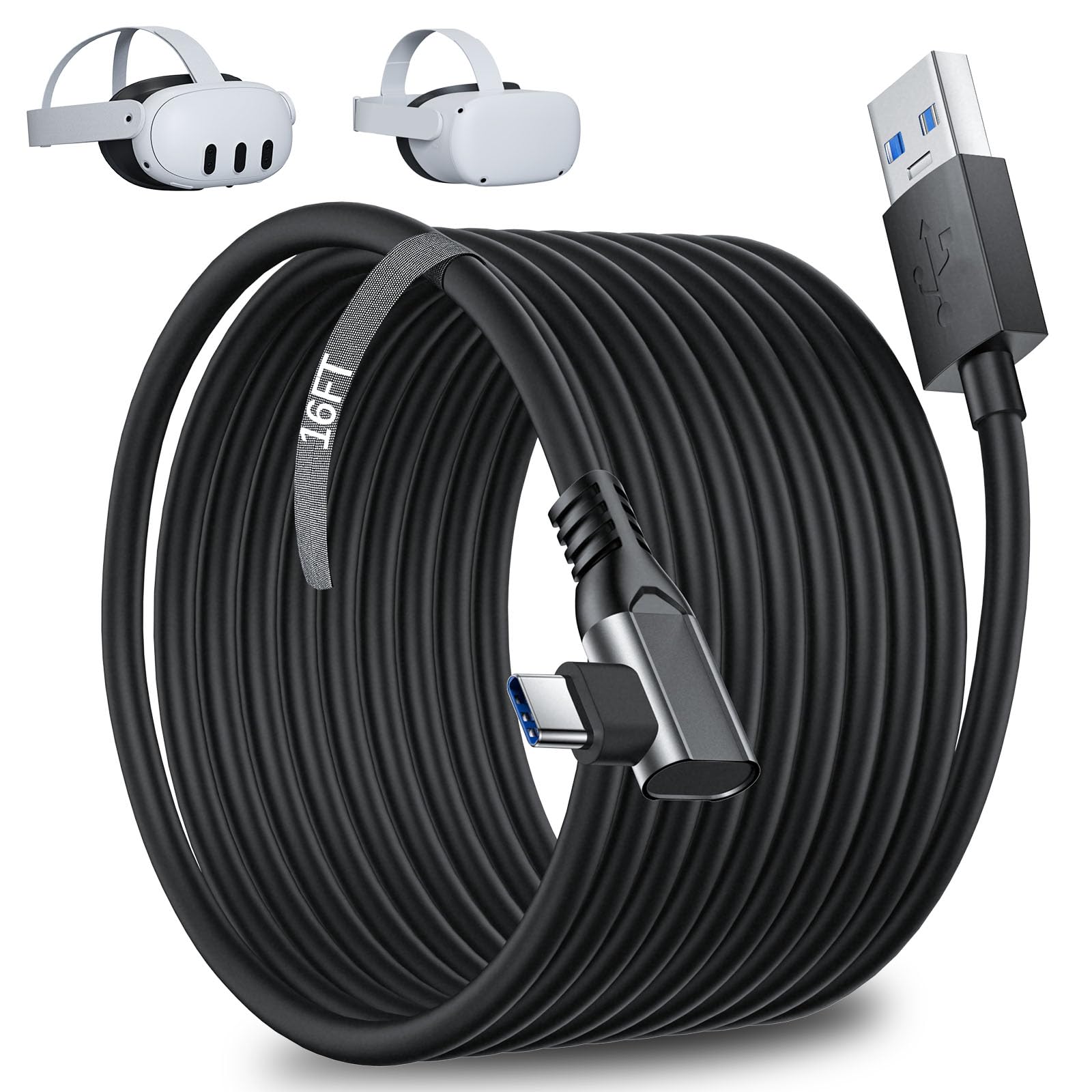 iMangoo VR Link Cable 16FT for Meta Oculus Quest 3S Quest 3 2 Pro Pico ...