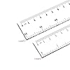 60 Pack Clear Plastic Ruler, 12 Inch Standard/Metric Rulers Straight ...
