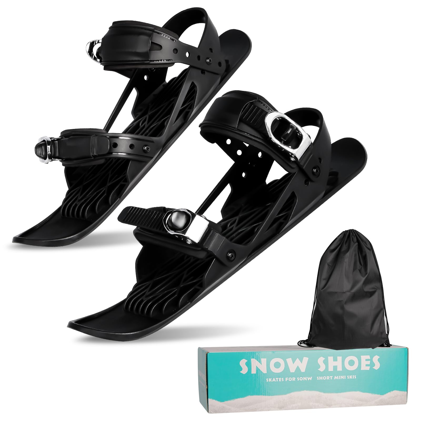 Mini Short Ski Skates for Snow, 2025 Upgraded Skis for Winter Shoes ...