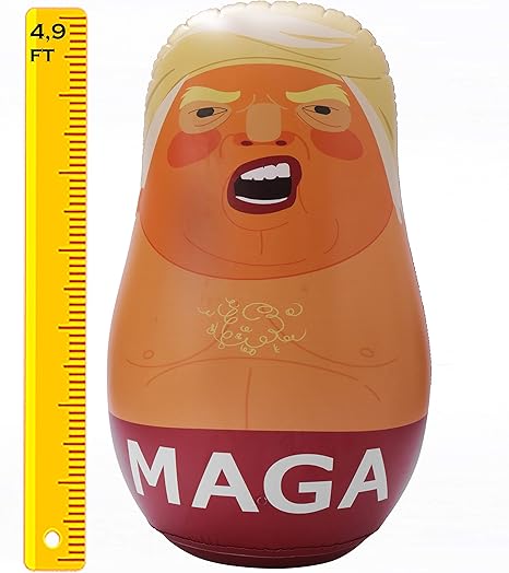 Amazon.com: Donald Trump Inflatable Punching Bag – Funny Trump Gag Gift ...