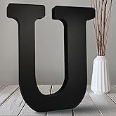 Amazon.com: AOCEAN 12 inch Black Wood Letters Unfinished Wood Letters ...
