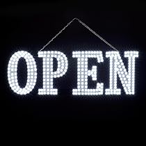 Wood Open Sign Marquee; Vertical Open Sign; Lighted Open Sign; Open ...