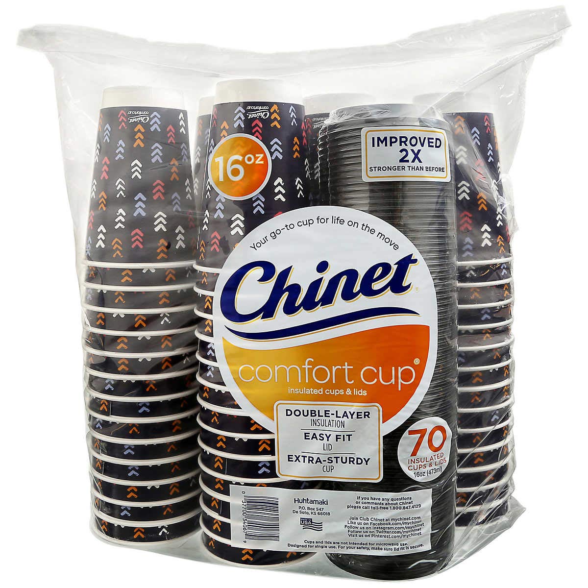 Amazon.com: Chinet Chinet 16 Oz Comfort Cups, 60 Count: Health ...