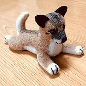 Amazon.co.jp： ハマナカ フェルト羊毛キット ふわふわ羊毛でつくる、フェルト犬 柴犬(ふせポーズ) H441-424 Designed by 須佐沙知子: ホビー