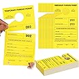 Amazon.com : 100 Pcs Yellow Parking Permit Hang Tag 7.75 x 4.25 Inch ...