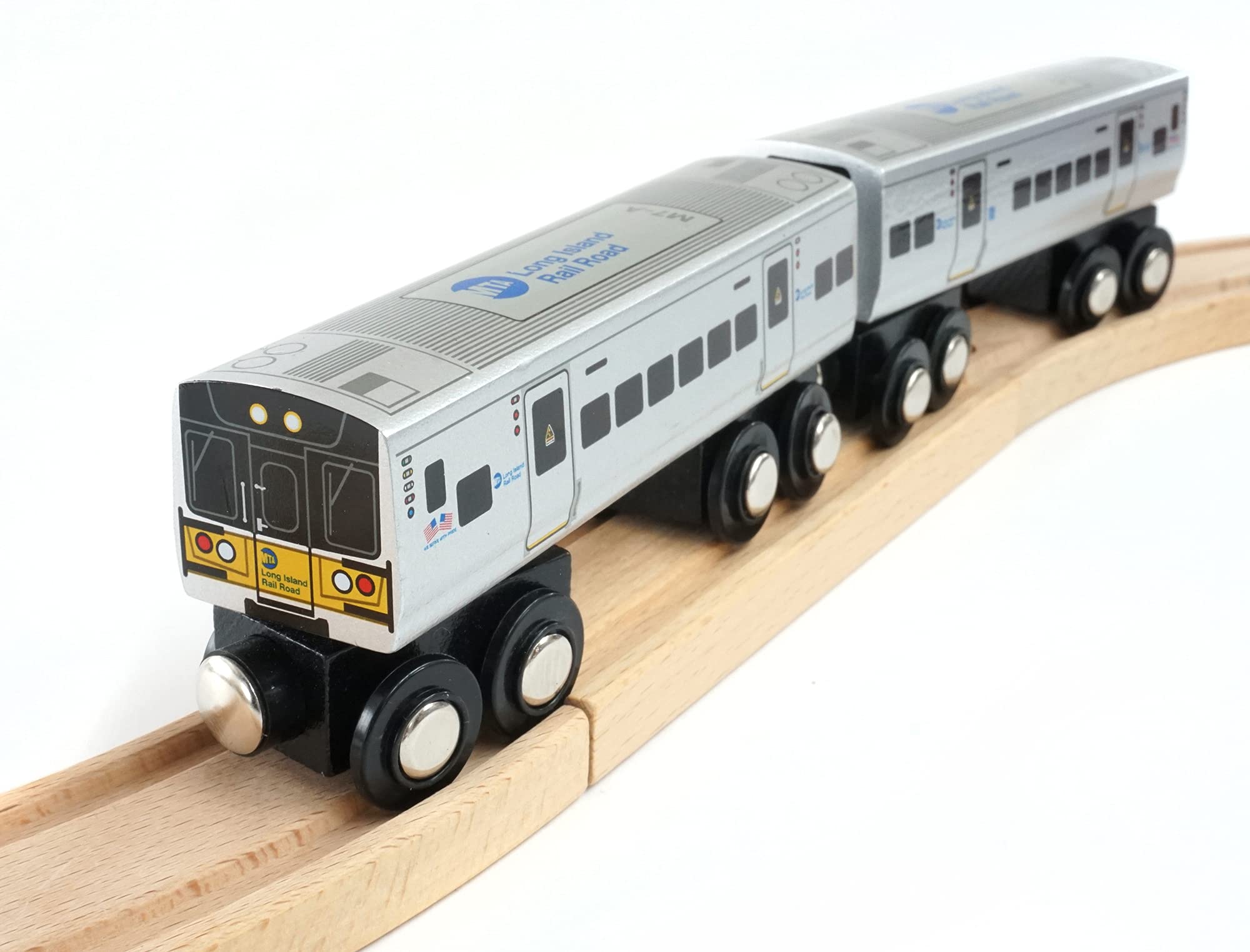 Mua MUNI PALS Long Island Rail Road Wooden Railway M7 2-car Set–Child ...