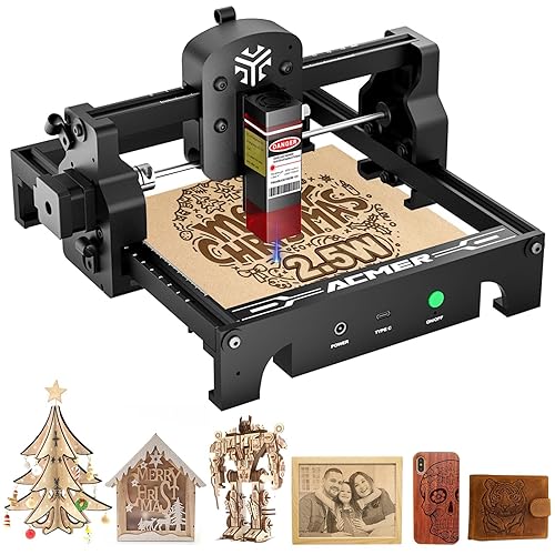 ACMER S1 Laser Engraver Machine for Beginner Wood Engraving Mini ...