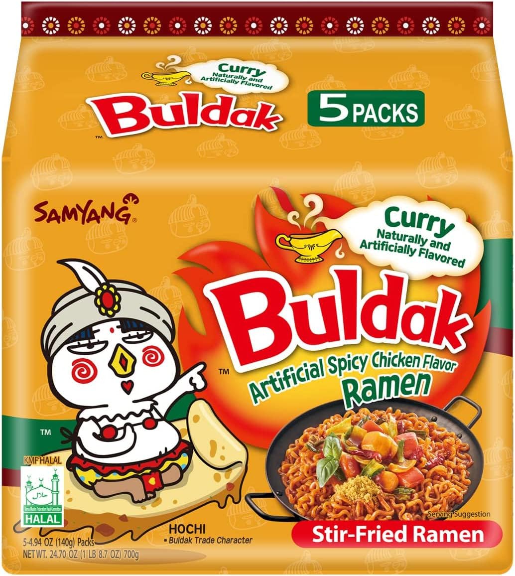 Mua Curry Buldak Korean Spicy Hot Chicken Stir Fried Ramen Noodles 4 ...