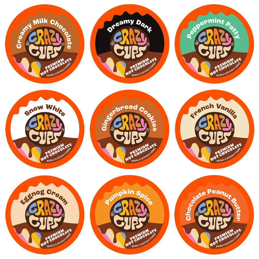 Crazy Cups Seasonal Premium Hot Chocolate Single Serve Cups for Keurig ...
