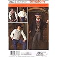 Amazon.com: Simplicity 2895 Wild West Cowboy Sewing Pattern for Adult ...