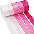 Amazon.com: MAYREEL 1 Inch Pink Satin Ribbon Baby Pink Ribbon for Gift ...