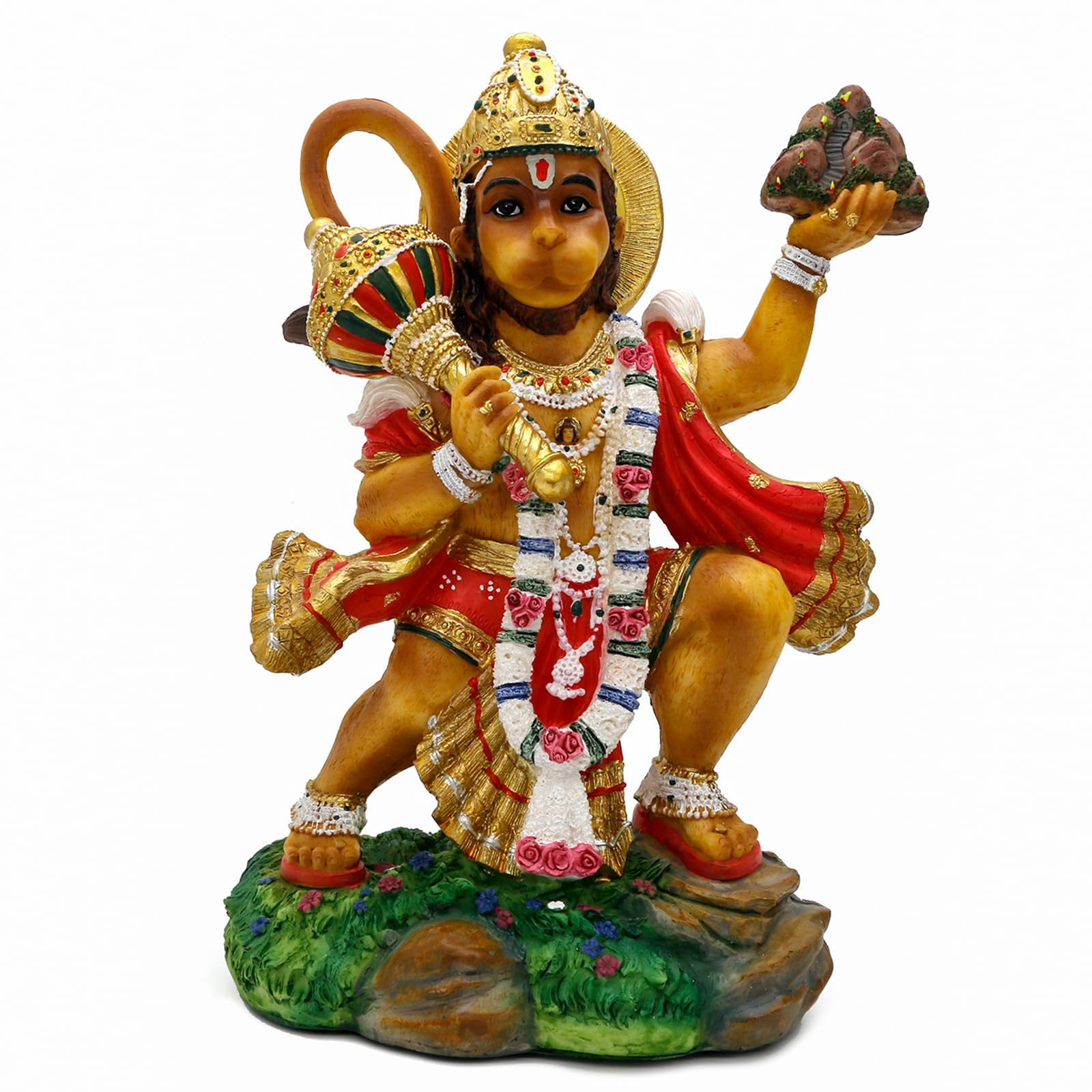 Mua Hindu God Flying Hanuman Statue - 9.2”H Jayanti Murti Pooja Diwali ...