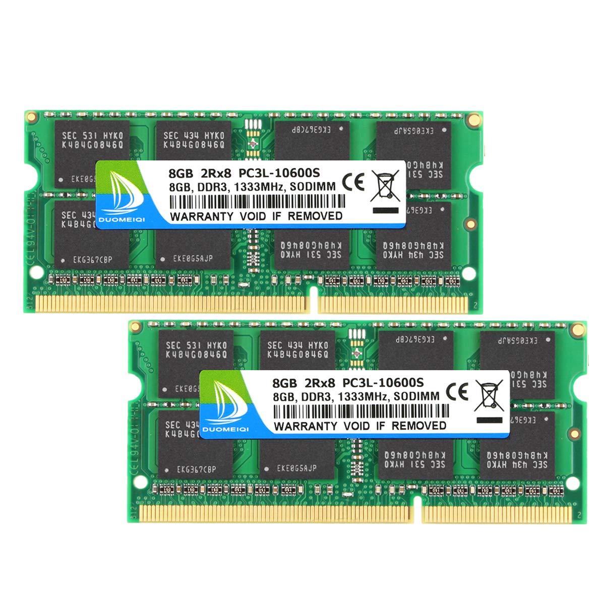 DDR3 RAM 16GB Kit (2X8GB), DUOMEIQI PC3-10600 DDR3 1333 16GB DDR3/DDR3L ...