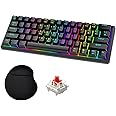 Amazon.com: Snpurdiri 60% Gasket Wired Mechanical Gaming Keyboard, RGB ...