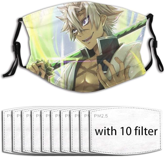 Anime 3D Shinazugawa Sanemi Demon Slayer Kimetsu No Yaiba Dust Face ...