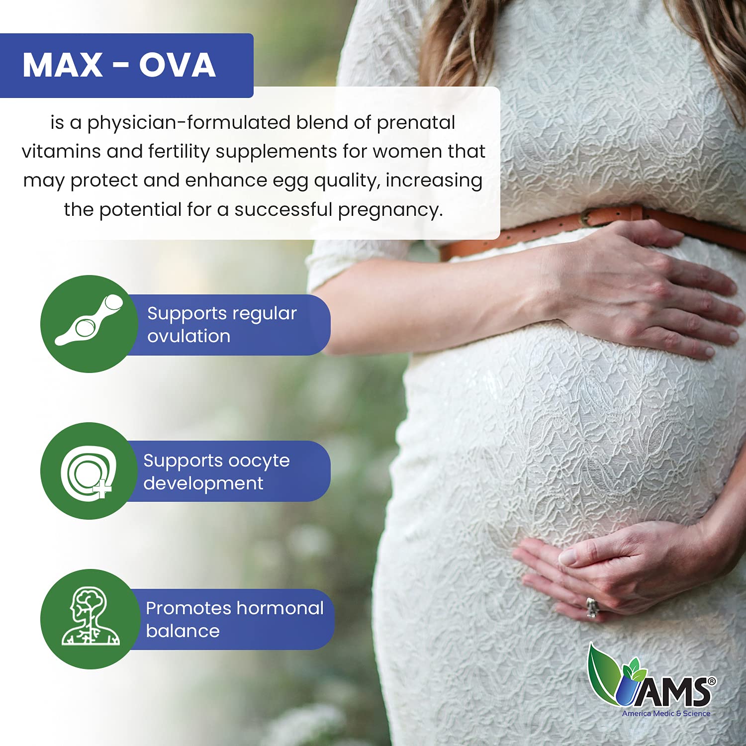 Mua America Medic & Science OVA-Max Prenatal Vitamins for Women (120 ...