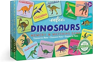 Amazon.com: eeBoo Dinosaurs Little Memory and Matching Game : Toys & Games