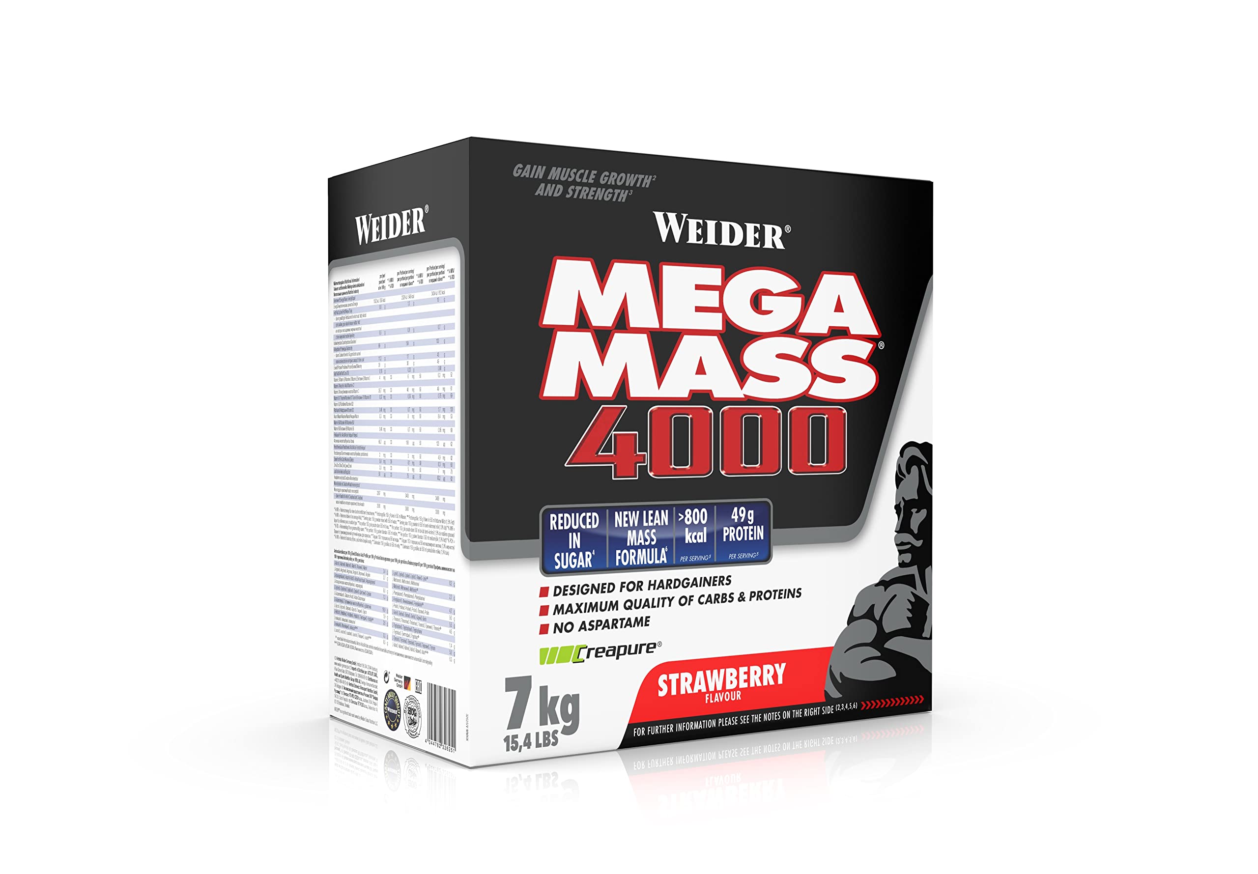 Mua Weider Mega Mass 4000 Weight Gainer Shake zum Zunehmen, Erdbeere ...