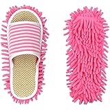 Slipper Genie Microfiber Cleaning Slippers, Pink: Amazon.ca: Home & Kitchen