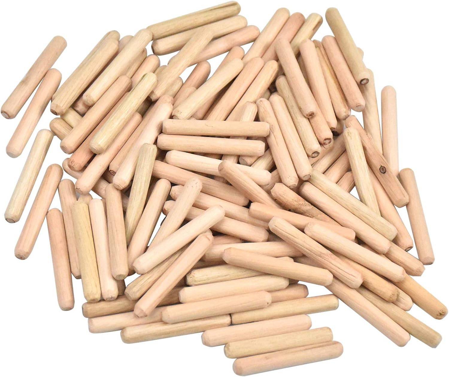 Dowels Wood 6mm x 40mm，Pack of 100, Twill Fluted Dowel Pins for ...