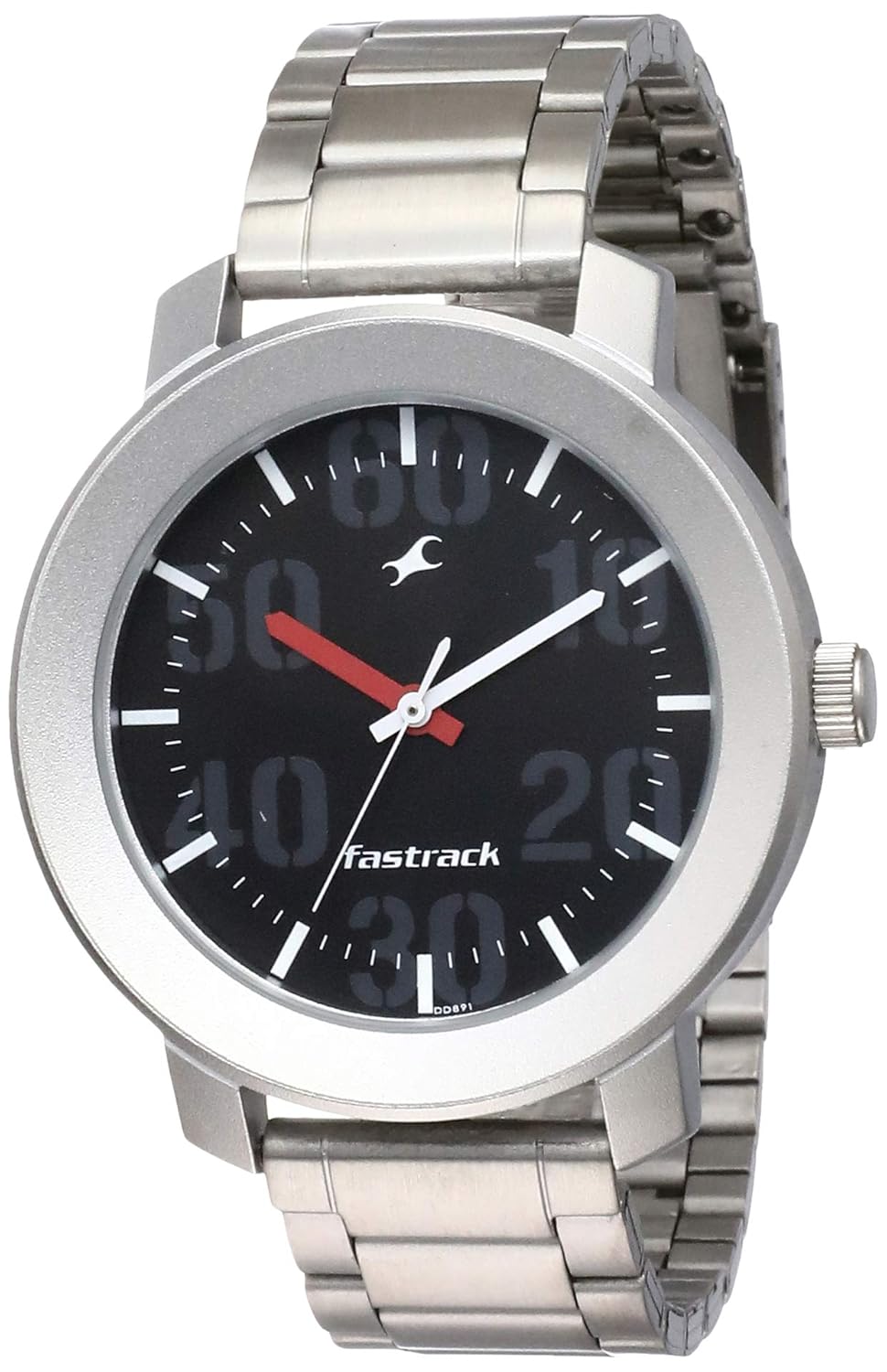 Fastrack पुरुषों के लिए काला डायल वाली कैज़ुअल एनालॉग घड़ी - 3121SM02 ...