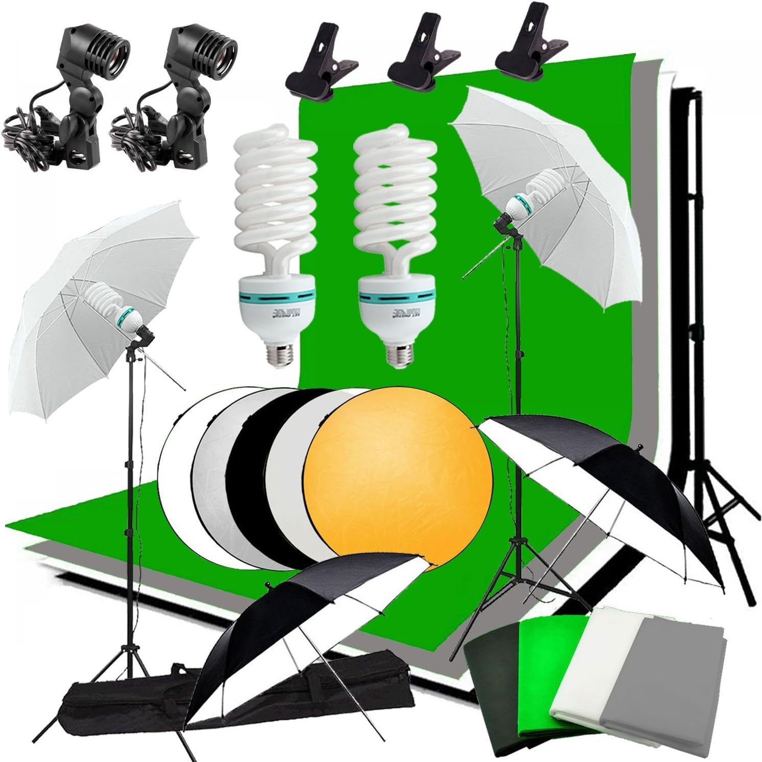 Abeststudio Studio Umbrella Continuous Lighting Backdrop Kit – 4 ...