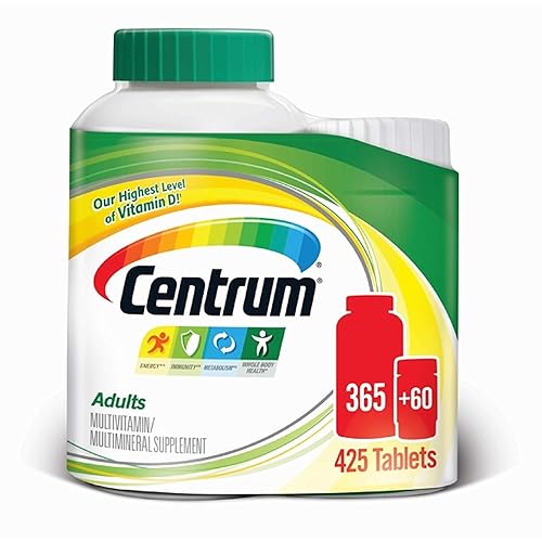 Centrum Adults Multivitamin Multimineral Supplement: 425 Tablets in ...