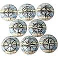 Twisted R Designs Wooden Cabinet Knobs - Set of 8 Round Kitchen ...