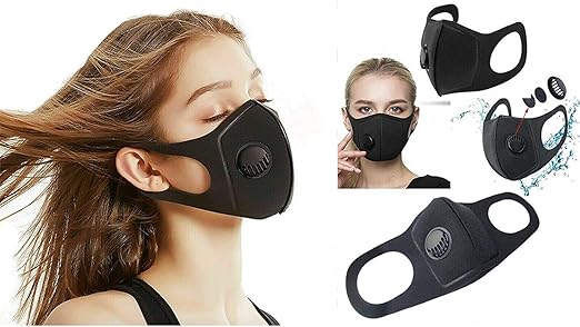 6 Pack Face Masks, Anti Dust Mask with Breathing Valve, Skin-friendly ...