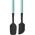 Amazon.com: KitchenAid KQ437OHAQA Universal Spatula Set, 2-Piece, Aqua ...
