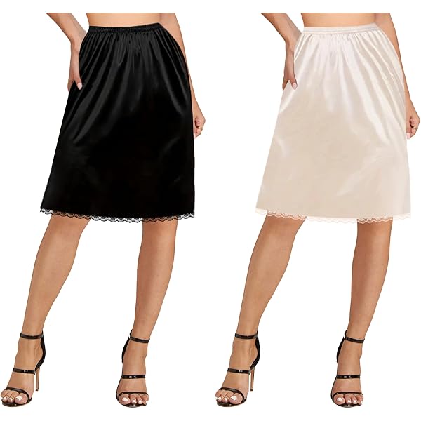 Anti-static Half Slip For Dresses Women's Lace Trim Half Slip - 3 ...