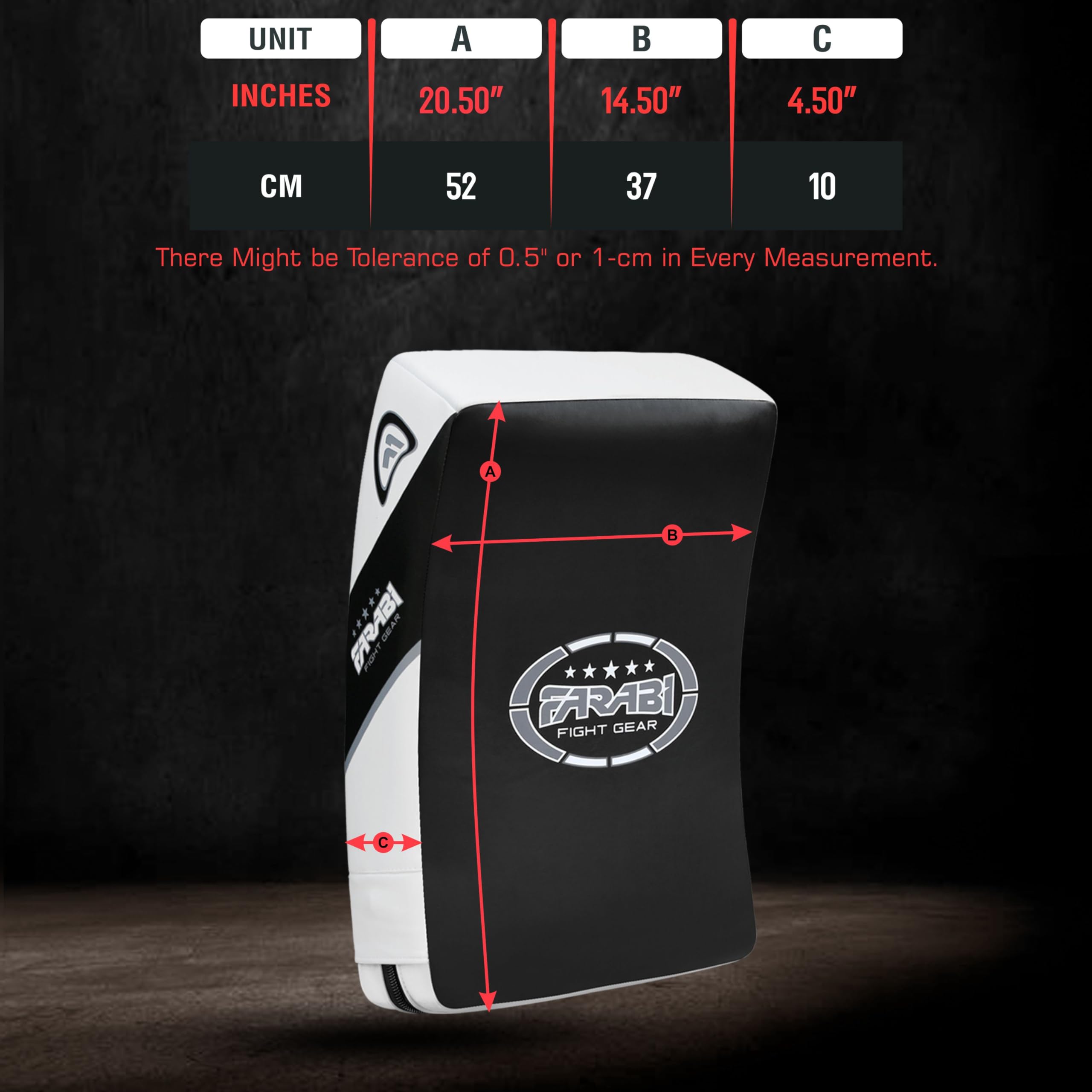 Mua Farabi Sports Kick Shield 20.5 inches Large Curved Muay Thai ...