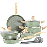 Amazon.com: Kitchen Academy Induction Cookware Sets - 12 Piece Cooking ...