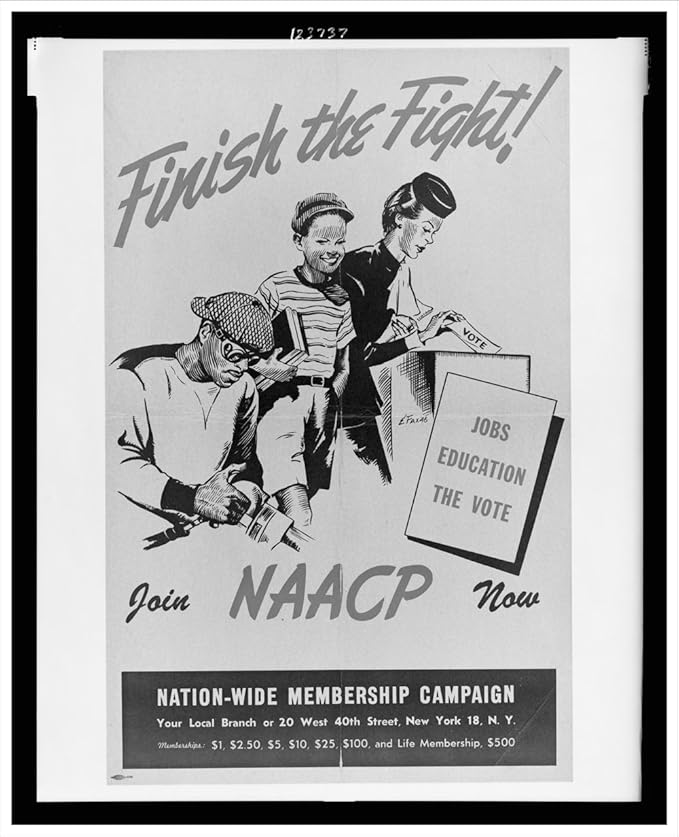Amazon.com: Historic Print (L): Finish the fight!--Join NAACP now / E ...