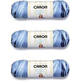 Amazon.com: Caron Jumbo Ombre Lake Mist Yarn - 2 Pack of 12oz/340g ...