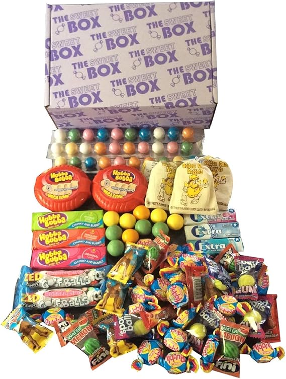 The Sweet Box Mega Box Bubble Gum Chewing Gum Mixed Sweets Gift Box ...