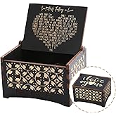 Amazon.com: Hcaredee Love You to The Moon and Back Wooden Music Box ...