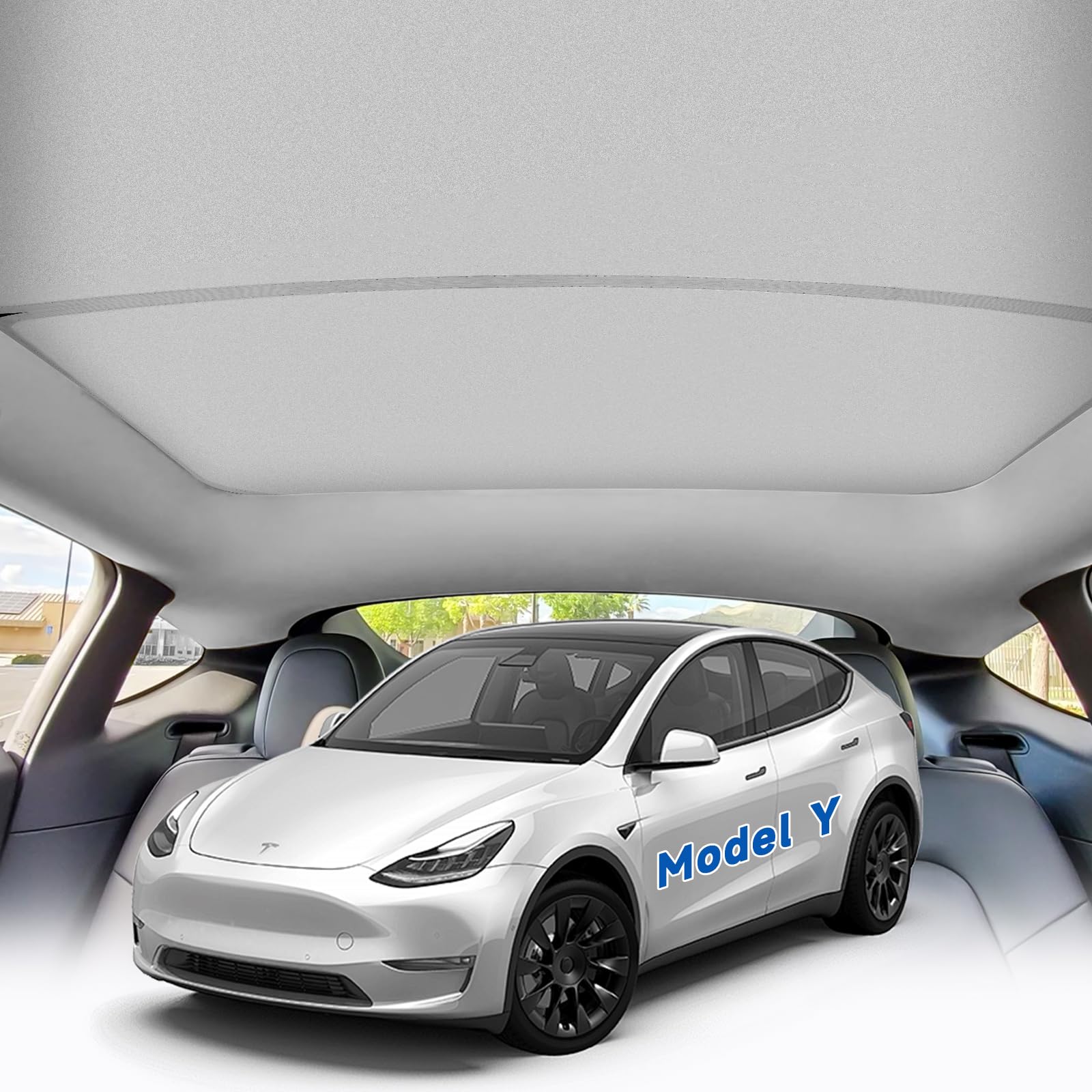 2024 New Version Roof Sunshade for Tesla Model Y 2020-2024, Top Window ...