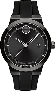 Amazon.com: Movado Bold Men's Swiss Quartz Stainless Steel and Silicone ...