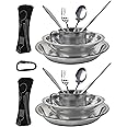 Amazon.com : Mess kit 2 Person, Camping Kitchen Set, Camp Utensil Set ...