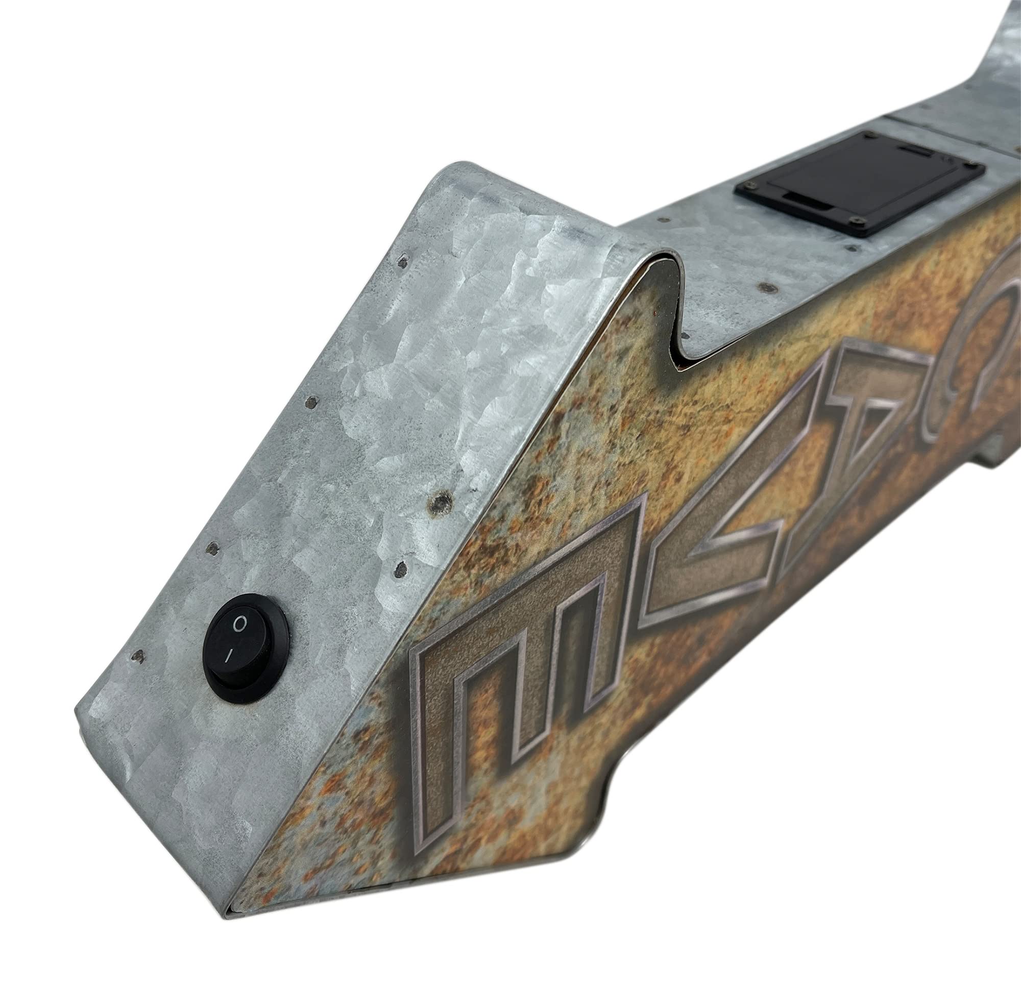 Man Cave Double-Sided Marquee Sign With Vintage Print And LED Bulbs ...