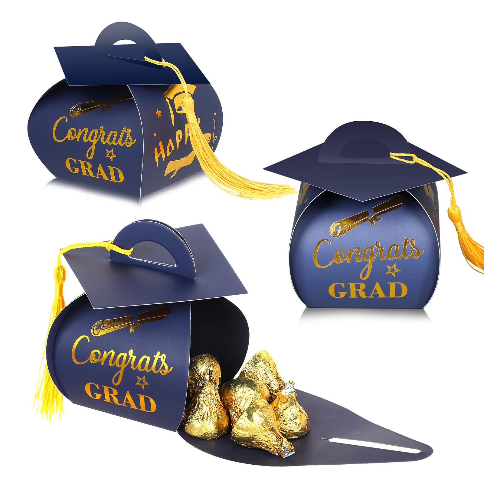 ISKYBOB 40Pcs 2025 Graduation Gift Boxes, Graduation Party Favors Paper ...