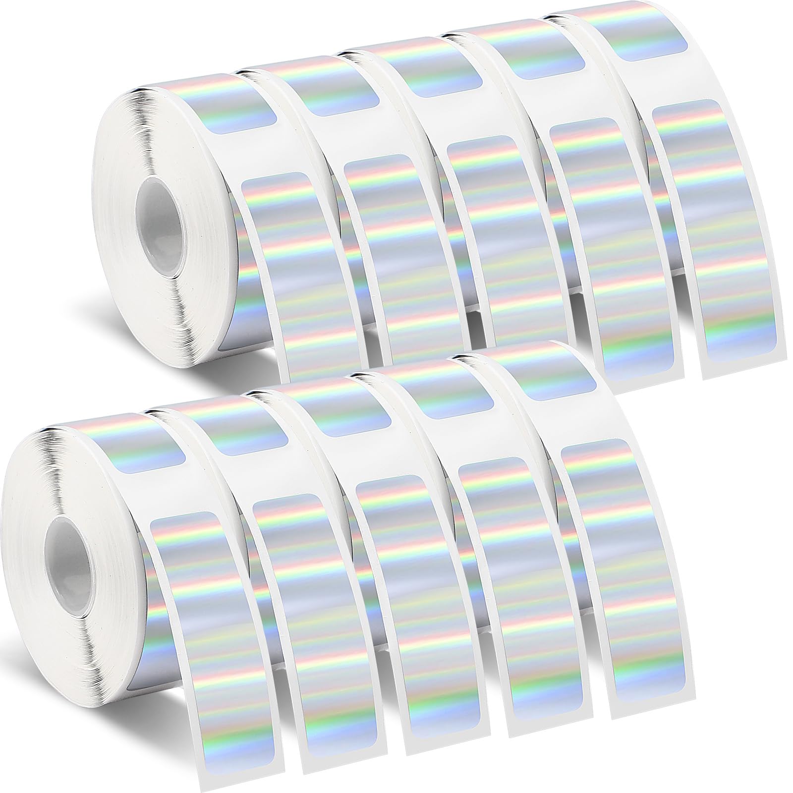 Gersoniel 1600 Pcs Label Tapes 12 x 40 mm Laminated Stickers ...
