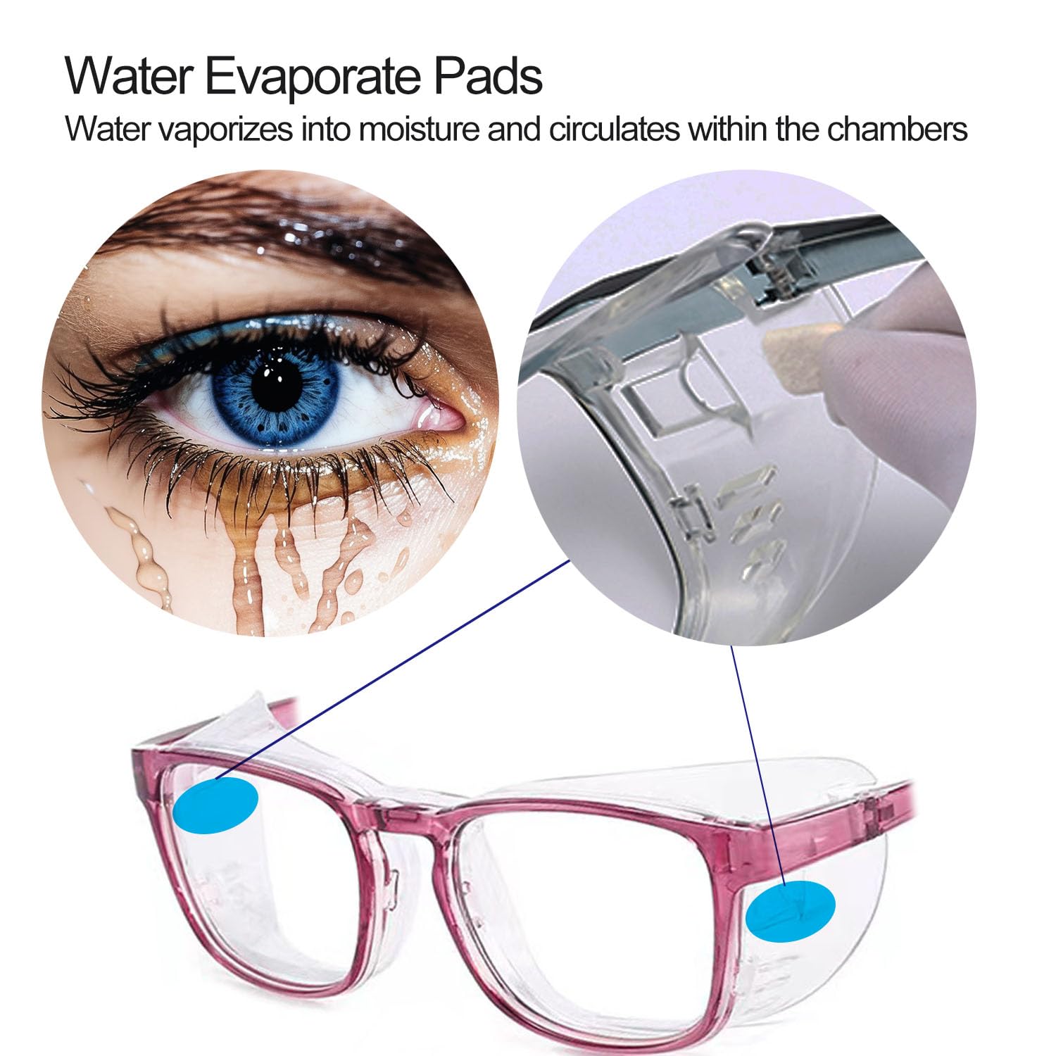 Mua Hydrating Dry Eyes Glasses with Soft Silicone Moisture Chambers and ...