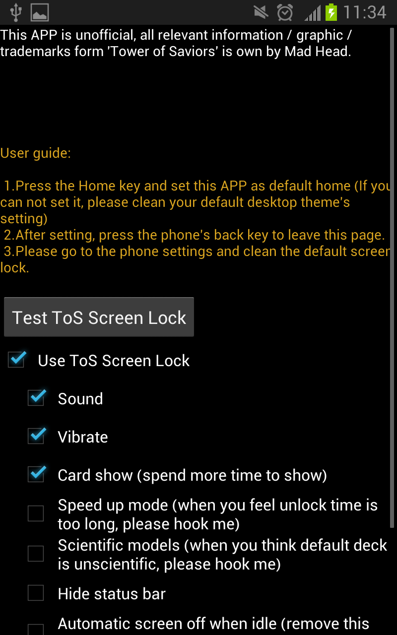 ToS Screen Lock:Amazon.com:Appstore for Android