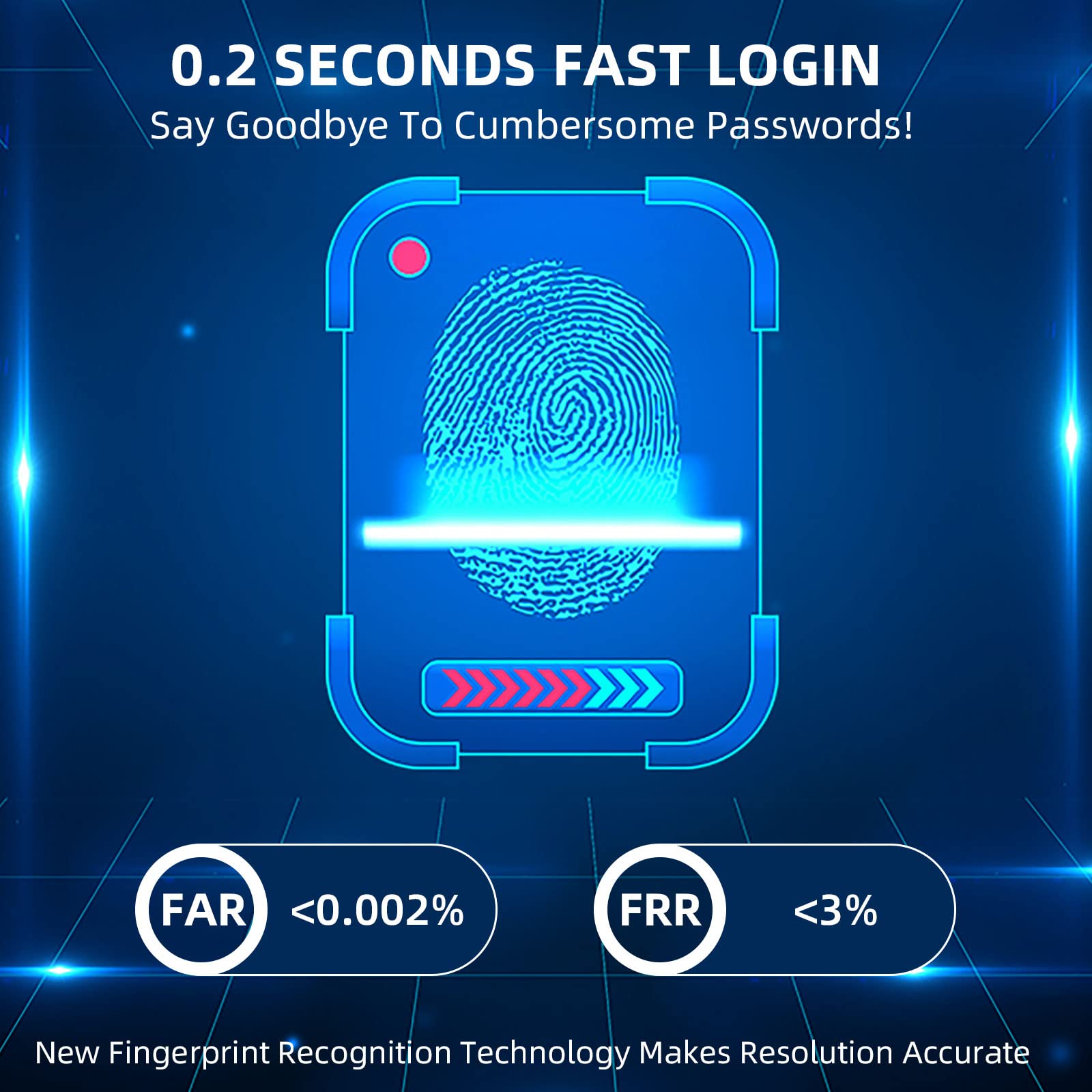 Mua USB Fingerprint Reader, DDSKY Portable Security Key Biometric ...