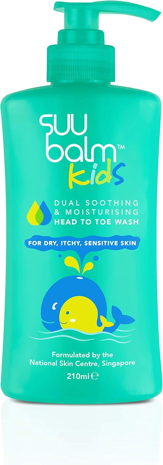 Suu Balm Kids Dual Soothing & Moisturising Head-to-Toe Wash (210ml) – BigaMart