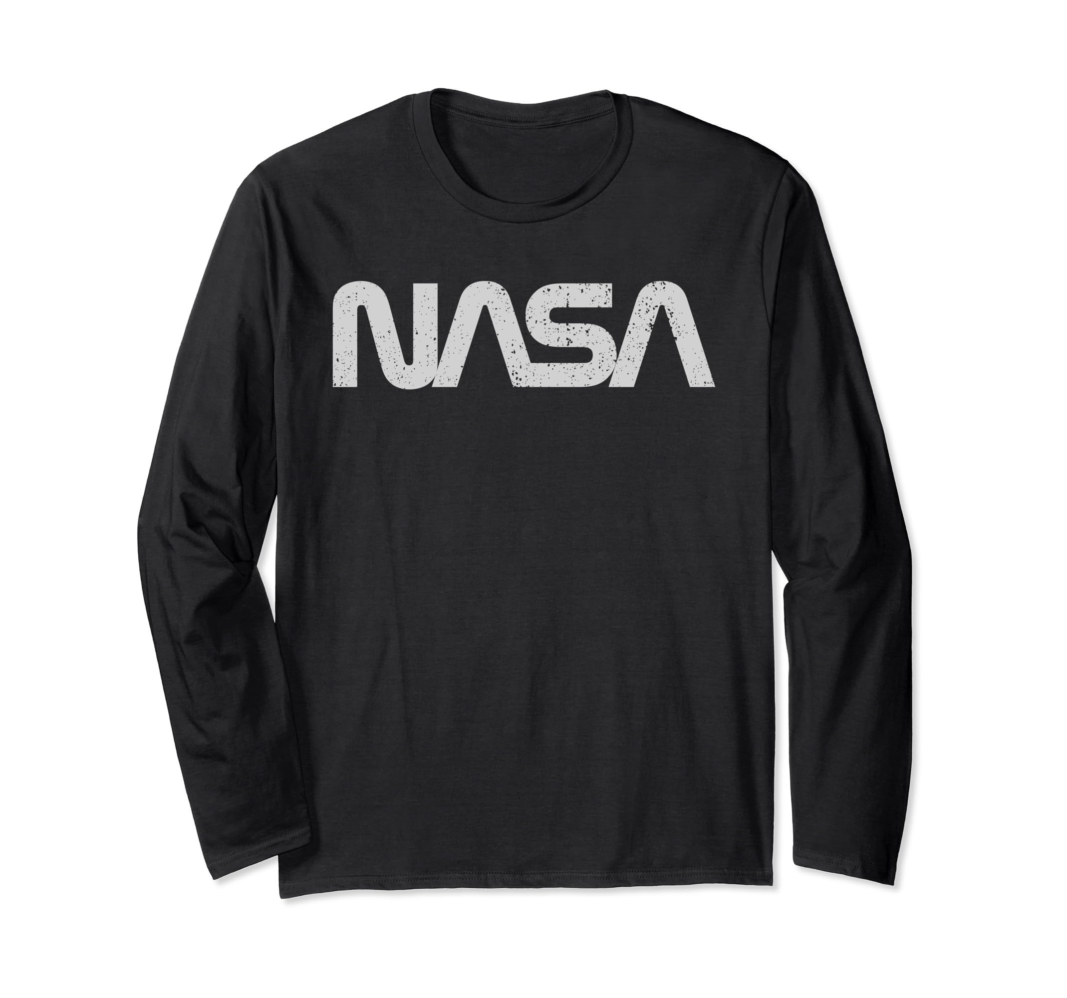 Vintage NASA logo tee Simple Worm Logo Distressed Retro NASA Long ...