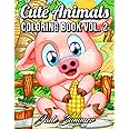 Amazon.com: Cute Animals 2: A Coloring Book with Fun, Easy, and ...